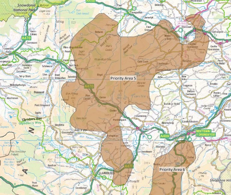 MAPS – NDF PROPOSED WIND AND SOLAR PRIORITY AREAS FOR POWYS – Brecon ...